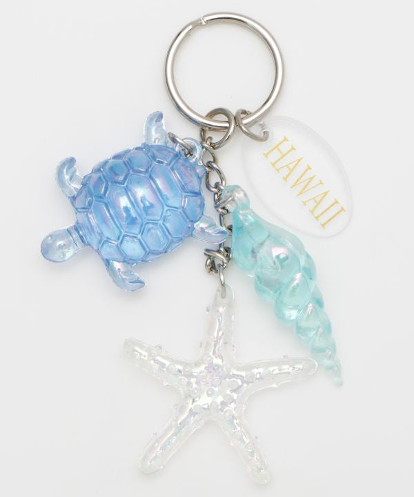 ハワイアンキーホルダー ウミガメ ひとで 貝殻 海雑貨 キーチェーン おしゃれなキーホルダー – seashells